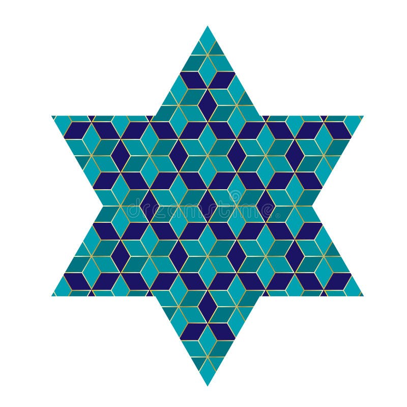 Vector Jewish stars stock illustration. Illustration of star - 77737621