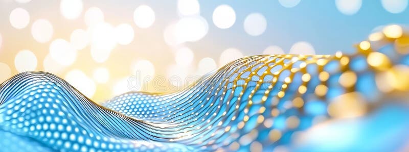 Blue and Gold Lines on a Dark Blue Gradient Background Create an ...