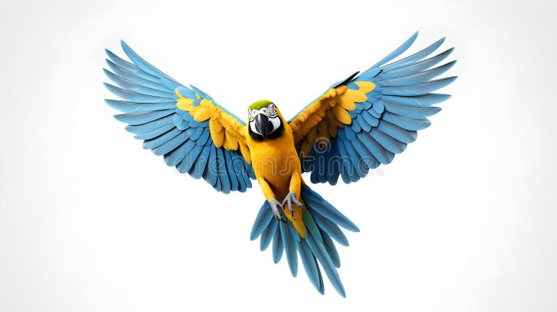 Colorful Macaw Spread Wings Back Stock Photos - Free & Royalty-Free ...