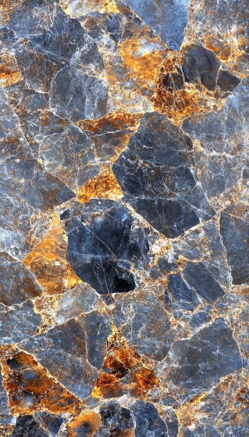Blue and Gold Natural Stone Texture, Polished Quartzite Background ...