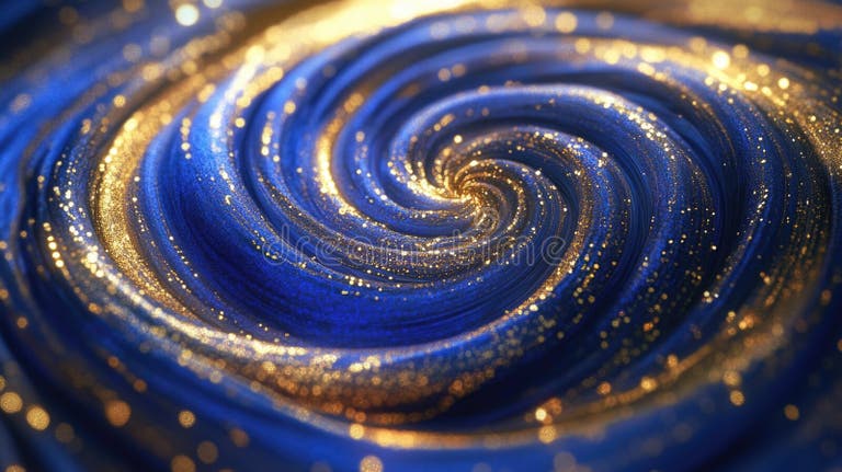 Blue and Gold Swirl Pattern Stock Image - Image of pattern, gold: 375205955