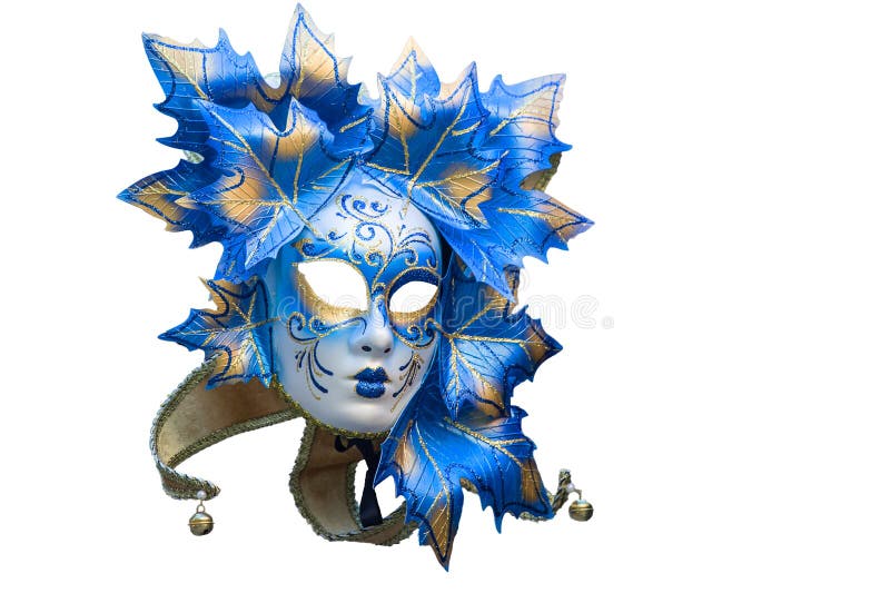 Blue and Gold Venitian Mask Stock Photo - Image of gold, costume: 41304676