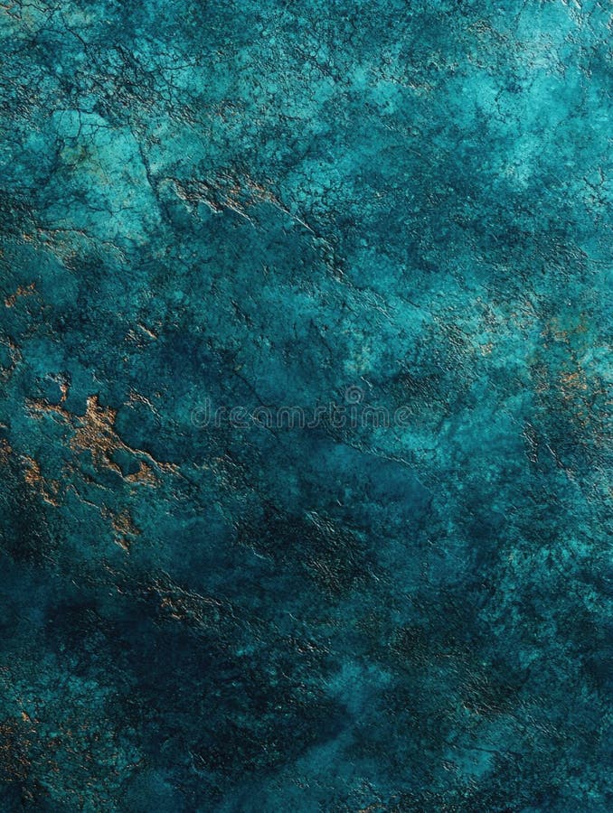 Blue and Gold Wall with a Textured Surface Stock Image - Image of ...