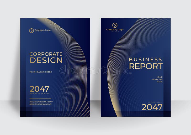 210 Business Brochure Design Gold Blue Stock Photos - Free & Royalty ...