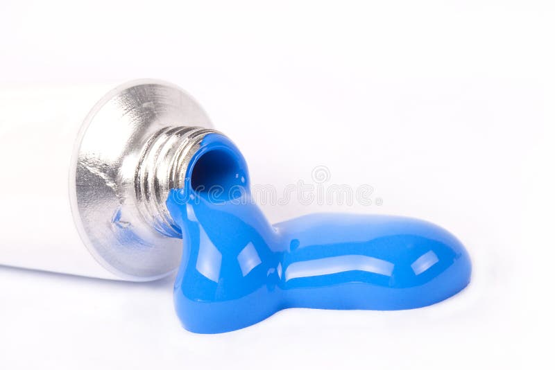 Blue goo squeeze tube stock photo. Image of bluish, gunk - 19510906