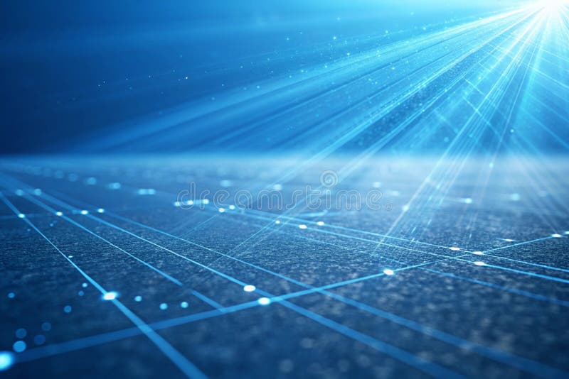 Blue Gradient Abstract Texture Glowing Light Rays Stock Illustration ...