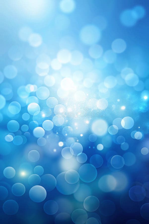 Blue Gradient Background with Blurred Light Tint Stock Illustration ...