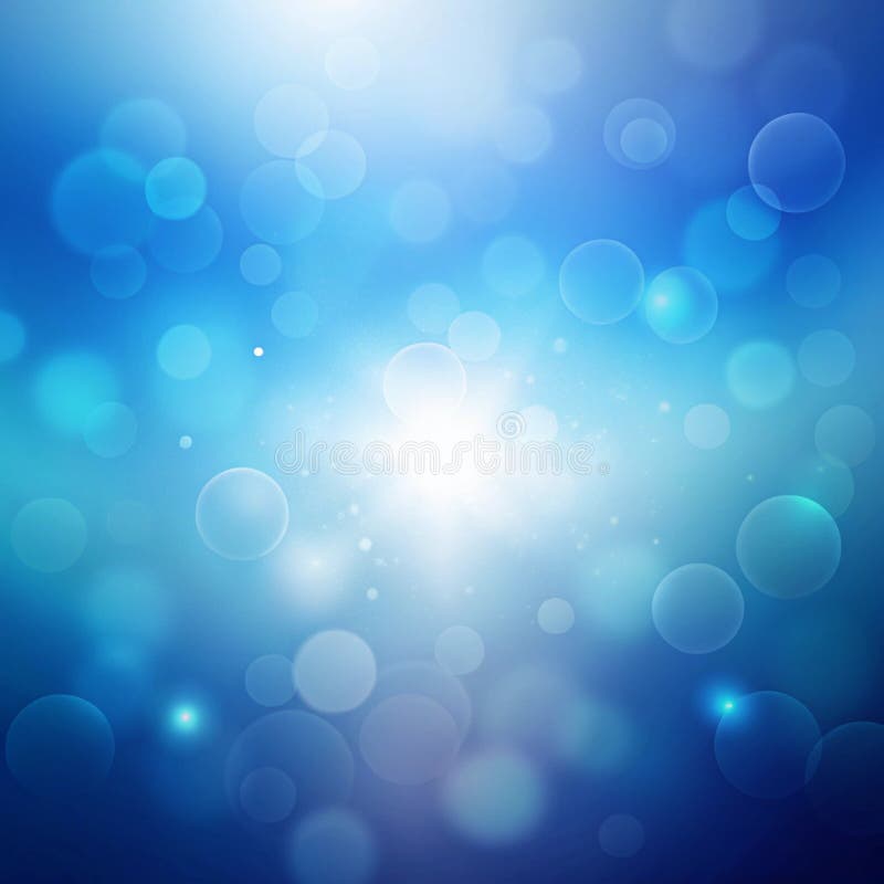 Blue Gradient Background with Blurred Light Tint Stock Illustration ...