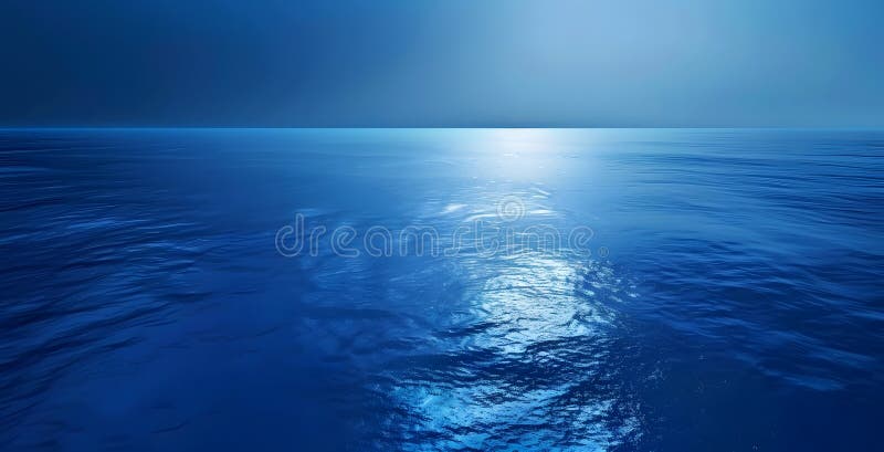 Minimalist Blue Ocean Gradient Background Stock Illustration ...