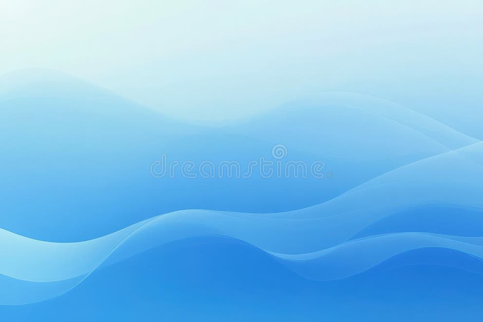 Blue Gradient Background with Smooth Flowing Design and Calming Light ...