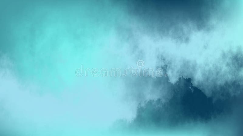 Blue Gradient Background with Soft Misty Clouds. Stock Video - Video of ...