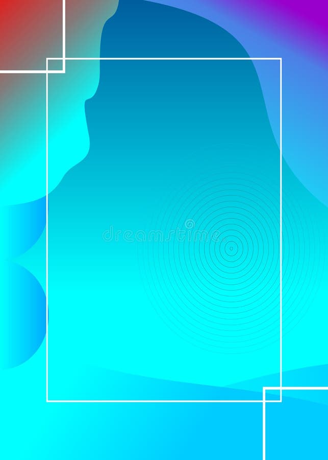 Blue Gradient Background Template Design Stock Vector - Illustration of ...