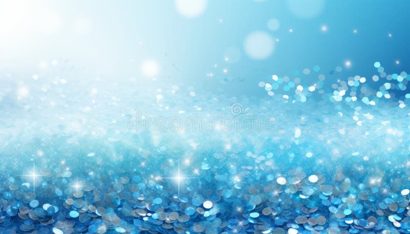 Blue Gradient Blending with Silver Glitter Texture and Textured Light ...