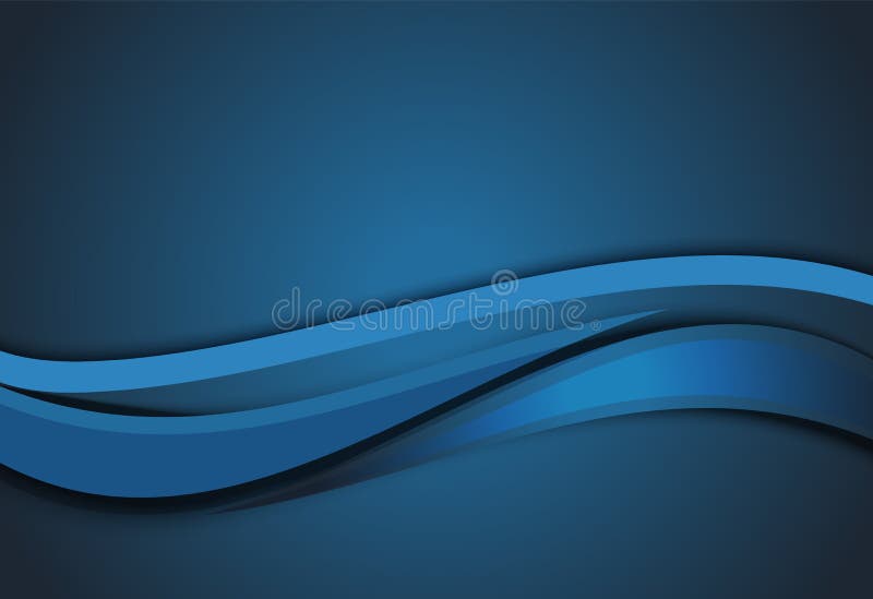 Blue Gradient Curve Background Material Design Overlap Layer Stock Vector - Illustration of ...