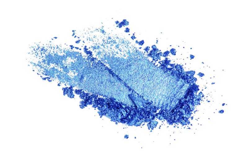 Blue Gradient Eye Shadow Set on White Background Stock Image - Image of ...