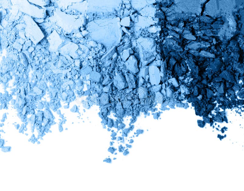 Blue Gradient Eye Shadow Set on White Background. Stock Photo - Image ...