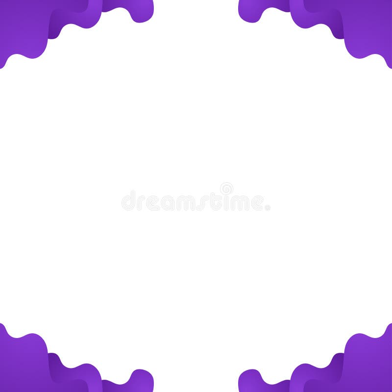 Blue Gradient Floral Frame Design Stock Vector - Illustration of exotic ...