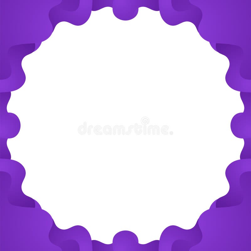 Blue Gradient Floral Frame Design Stock Vector - Illustration of flower ...