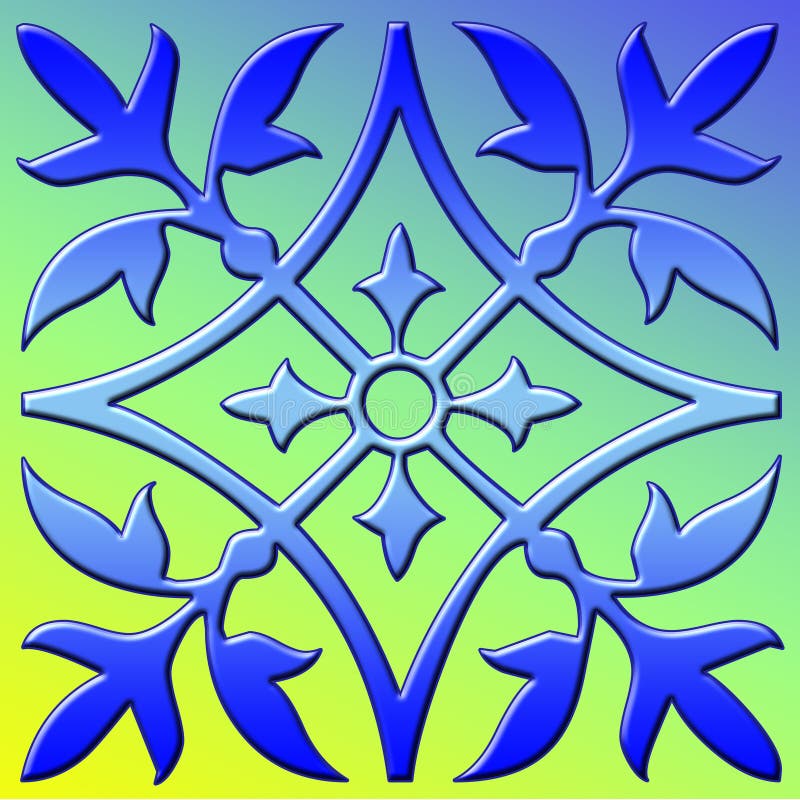 Floor Tiles Pattern Drawing Texture Stock Illustration - Illustration ...