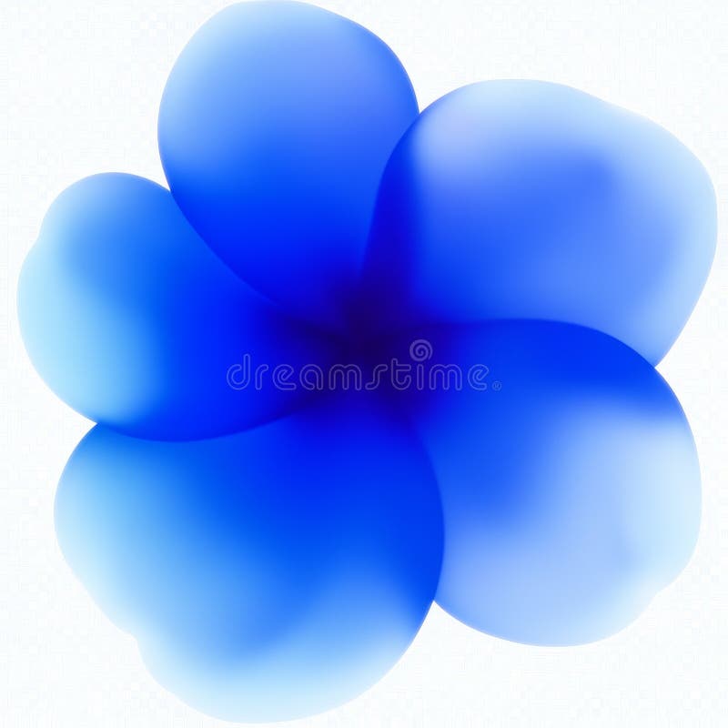Blue Gradient Flower Abstract, Modern, Design Stock Illustration ...