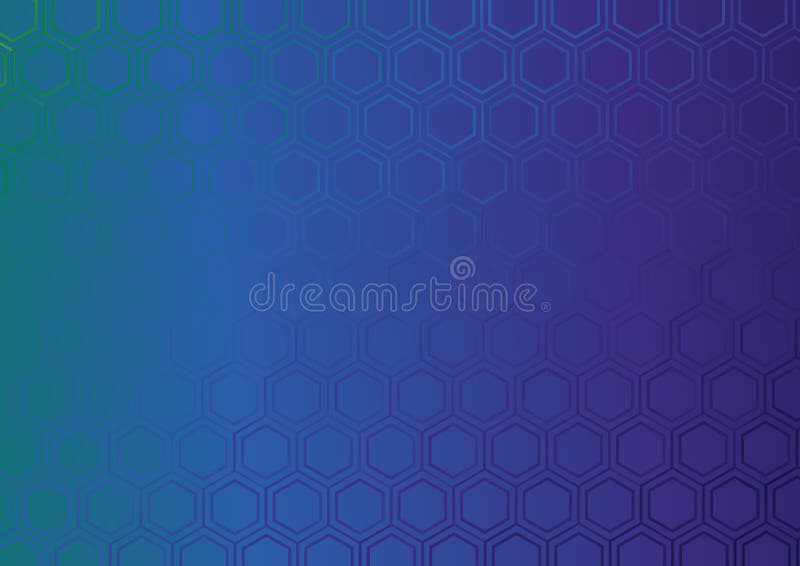 Blue Gradient Hexagon Pattern Background Stock Vector - Illustration of ...