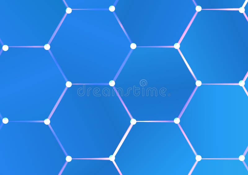 Blue Gradient Hexagon Pattern Background Vector Art Beautiful Elegant ...