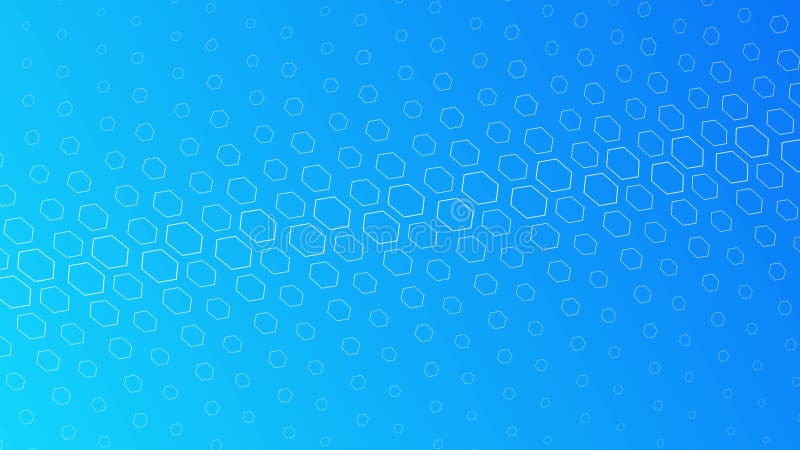 Blue Gradient Hexagonal Pattern Looping Animation. Stock Footage ...
