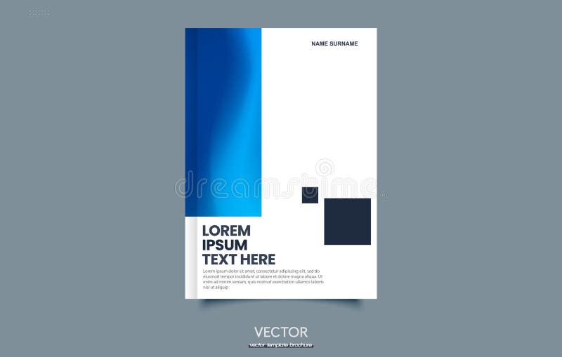 Blue Gradient Leaflet Poster Background Design Templates Stock Vector ...