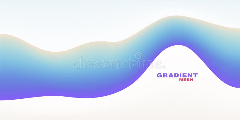 Blue Gradient Mesh Beautiful Background Stock Vector - Illustration of ...