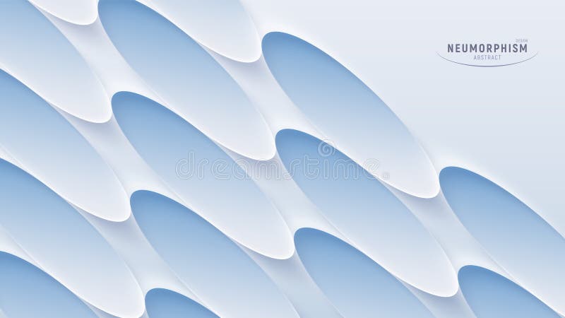Blue Gradient Oval Shapes, Abstract Background, Vector Illustration ...