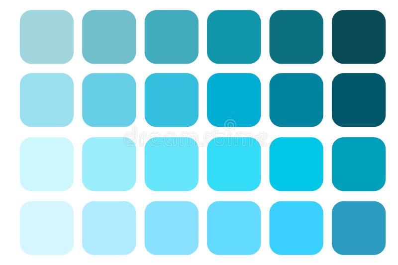 Blue Shades Swatches Stock Illustrations – 399 Blue Shades Swatches ...