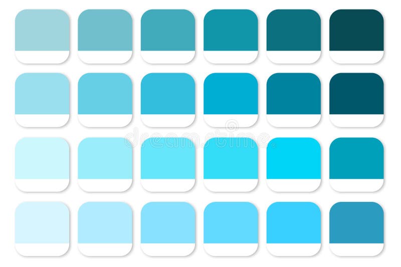 Blue Shades Swatches Stock Illustrations – 470 Blue Shades Swatches ...