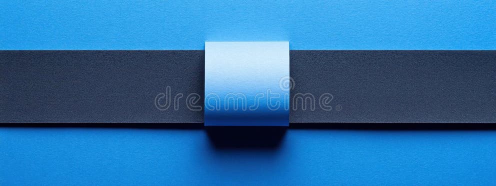 Blue Gradient Rectangle Cast Shadow on Abstract Background with Color ...