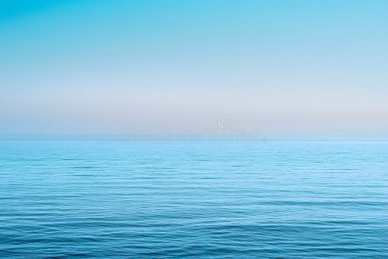 Pastel Sky Ocean Horizon Serene Gradient Background Generative Ai Stock ...