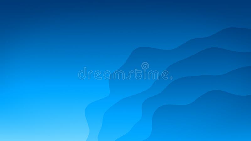 Blue Gradient Slight Bandy Figures Background - Abstract 3D Rendering ...
