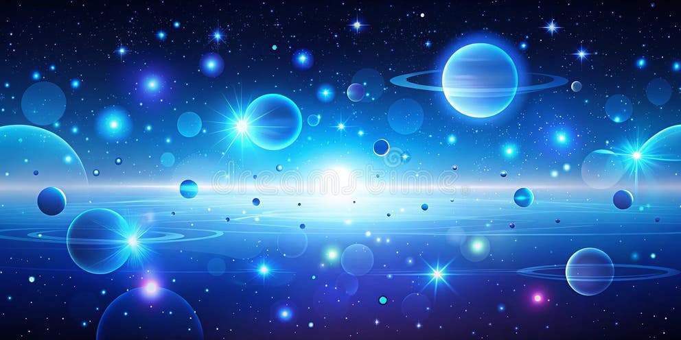 Blue Gradient Space Abstract Background Stock Illustration ...