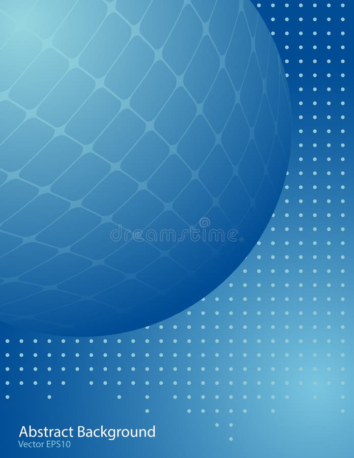 Blue Gradient Sphere Vector Background Stock Vector - Illustration of ...