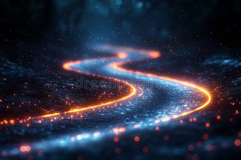 A Blue Gradient Tech Background. a Banner Design in Blue Technology ...