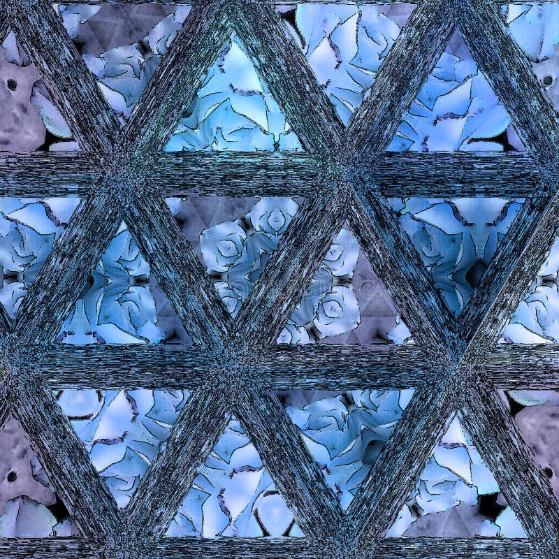 Blue Gradient Triangles Continuous Mosaic Stock Photo - Image of beauty ...