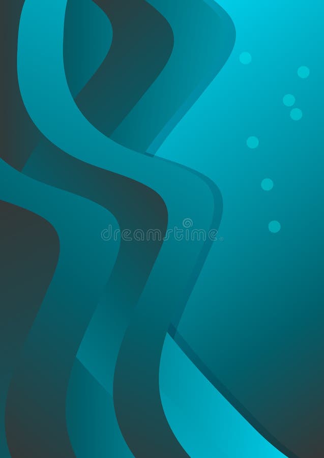 Blue Gradient Vertical Wave Background Stock Vector - Illustration of ...