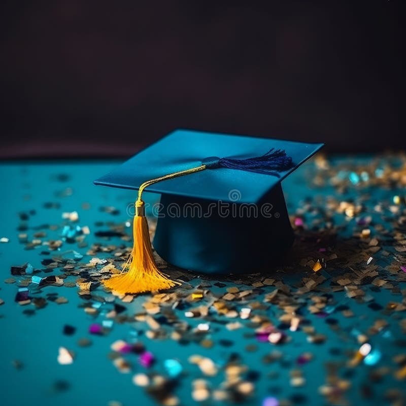 Blue Commencement Hat Stock Illustrations – 233 Blue Commencement Hat ...