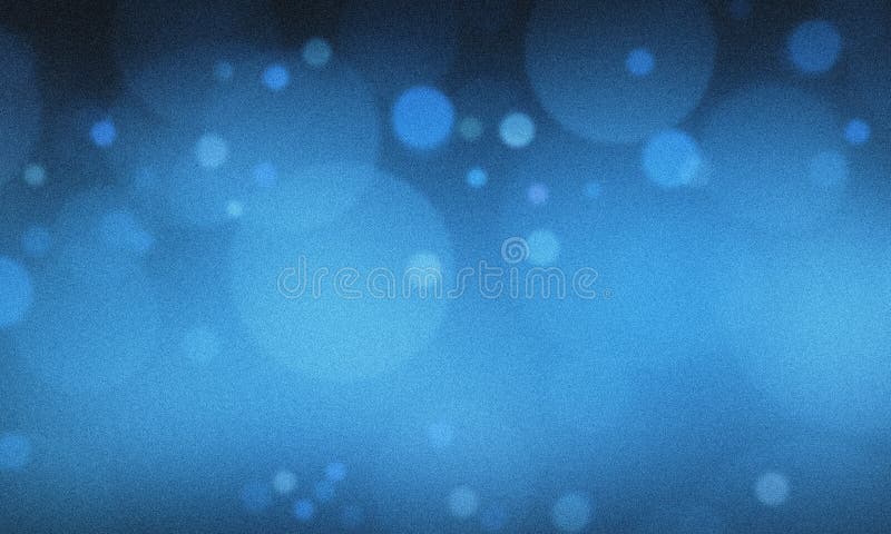 Blue Grainy Texture Background with Bokeh Lights Effect Stock Photo ...