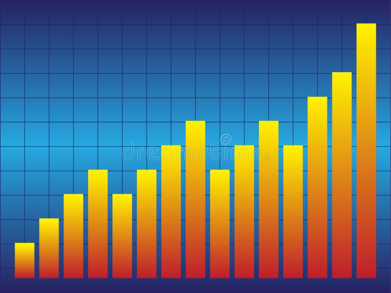 Blue bar and pie graph stock vector. Illustration of chart - 8550352