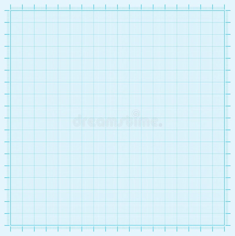 Blue Graph Paper Coordinate Paper Grid Paper Squared Paper Stock Vector ...