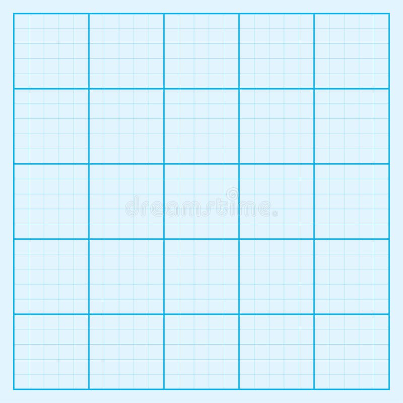 Blue Graph Paper Coordinate Paper Grid Paper Squared Paper Stock Vector ...