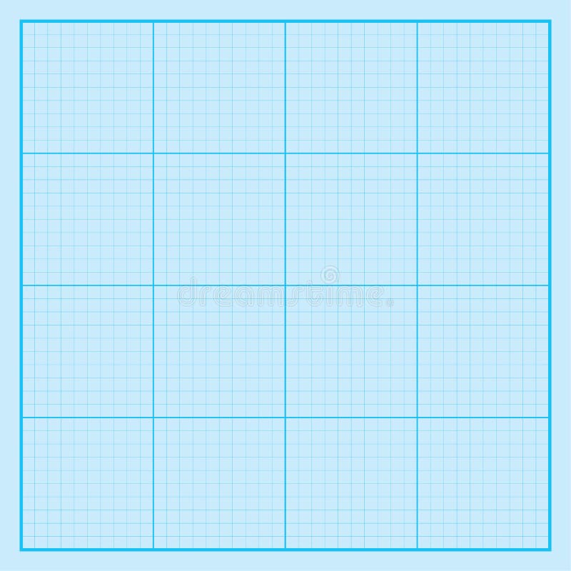 Blue Graph Paper Coordinate Paper Grid Paper Squared Paper Stock Vector ...