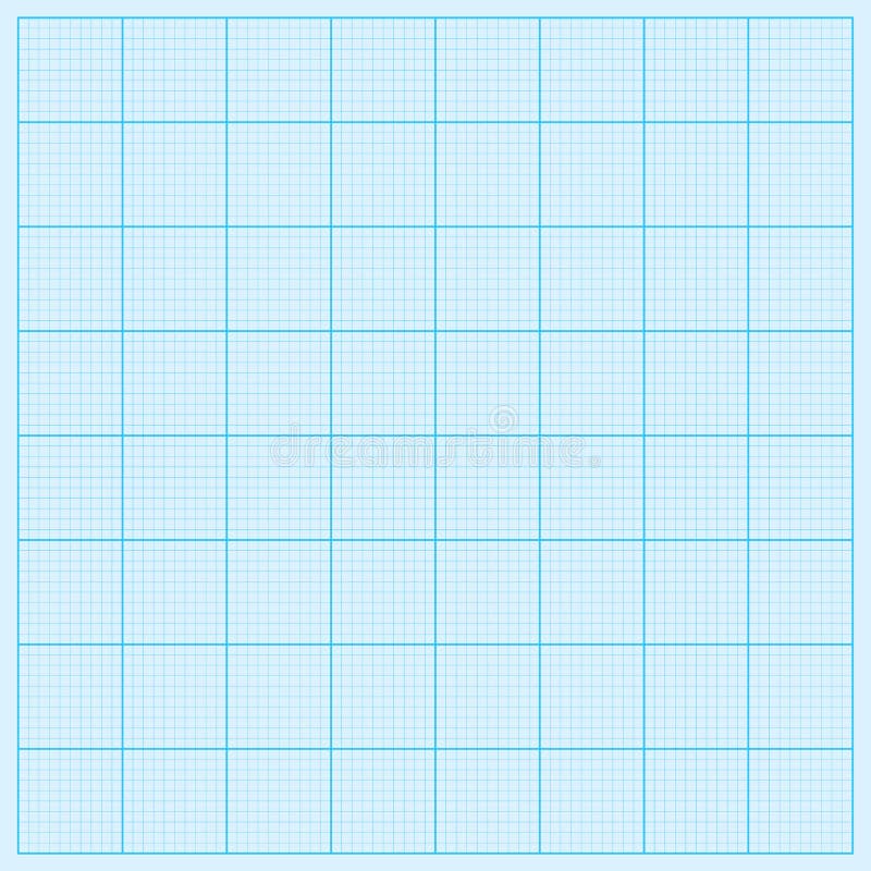 Blue Graph Paper Coordinate Paper Grid Paper Squared Paper Stock Vector ...