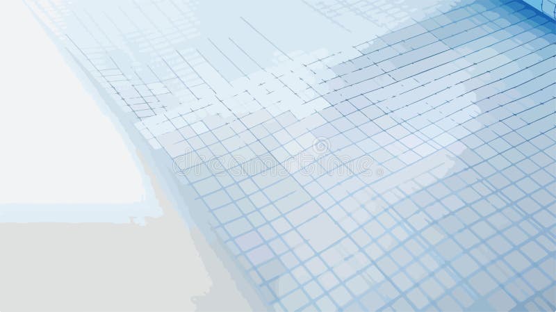 Blue Graph Paper Sheet with Square Grid for Math Concepts Stock Vector ...