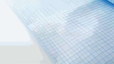 Blue Graph Paper Sheet with Square Grid for Math Concepts Stock Vector ...