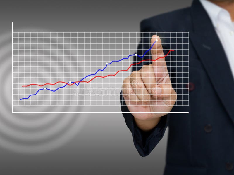 Blue graph success stock image. Image of lines, blue - 25764521